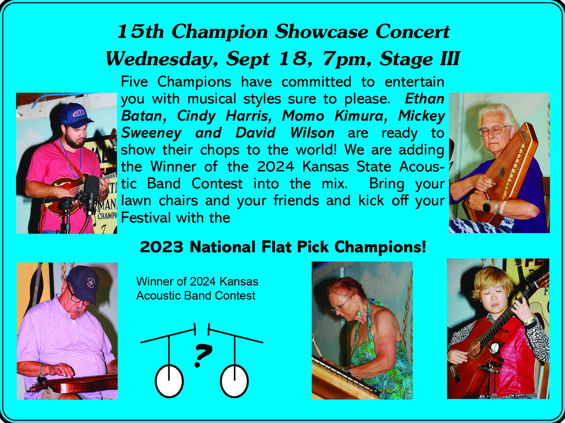 2024 Champion Showcase Concert | Walnut Valley Festival